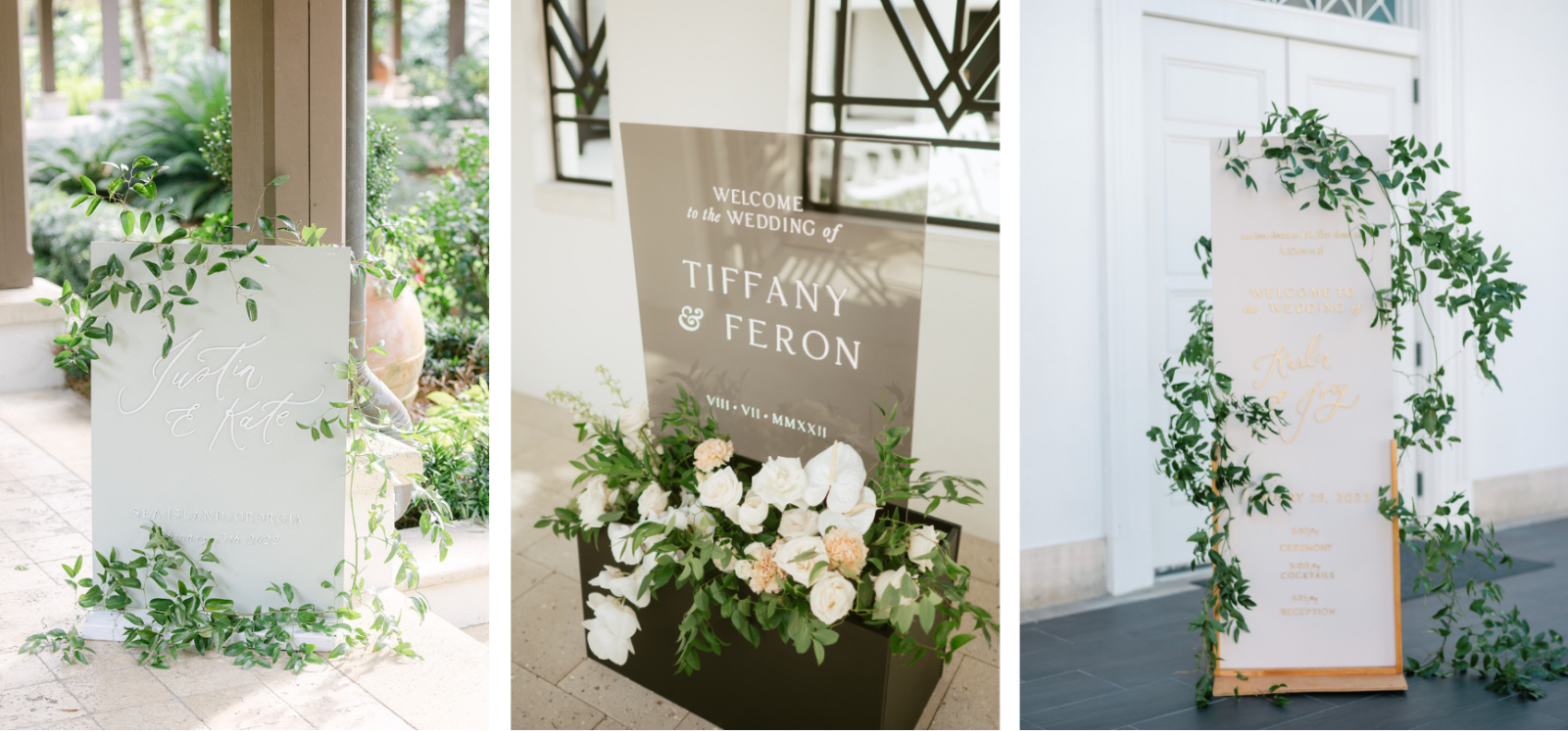 Beautiful Beginnings: Your Wedding's Welcome Sign - andimejia.com