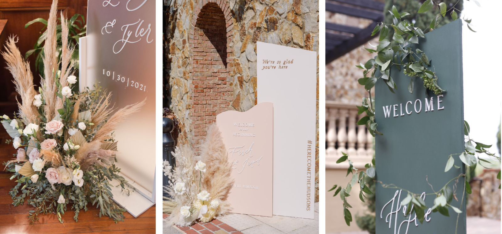 Beautiful Beginnings: Your Wedding's Welcome Sign - andimejia.com