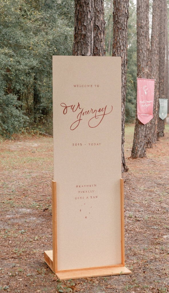 Beautiful Beginnings: Your Wedding's Welcome Sign - andimejia.com